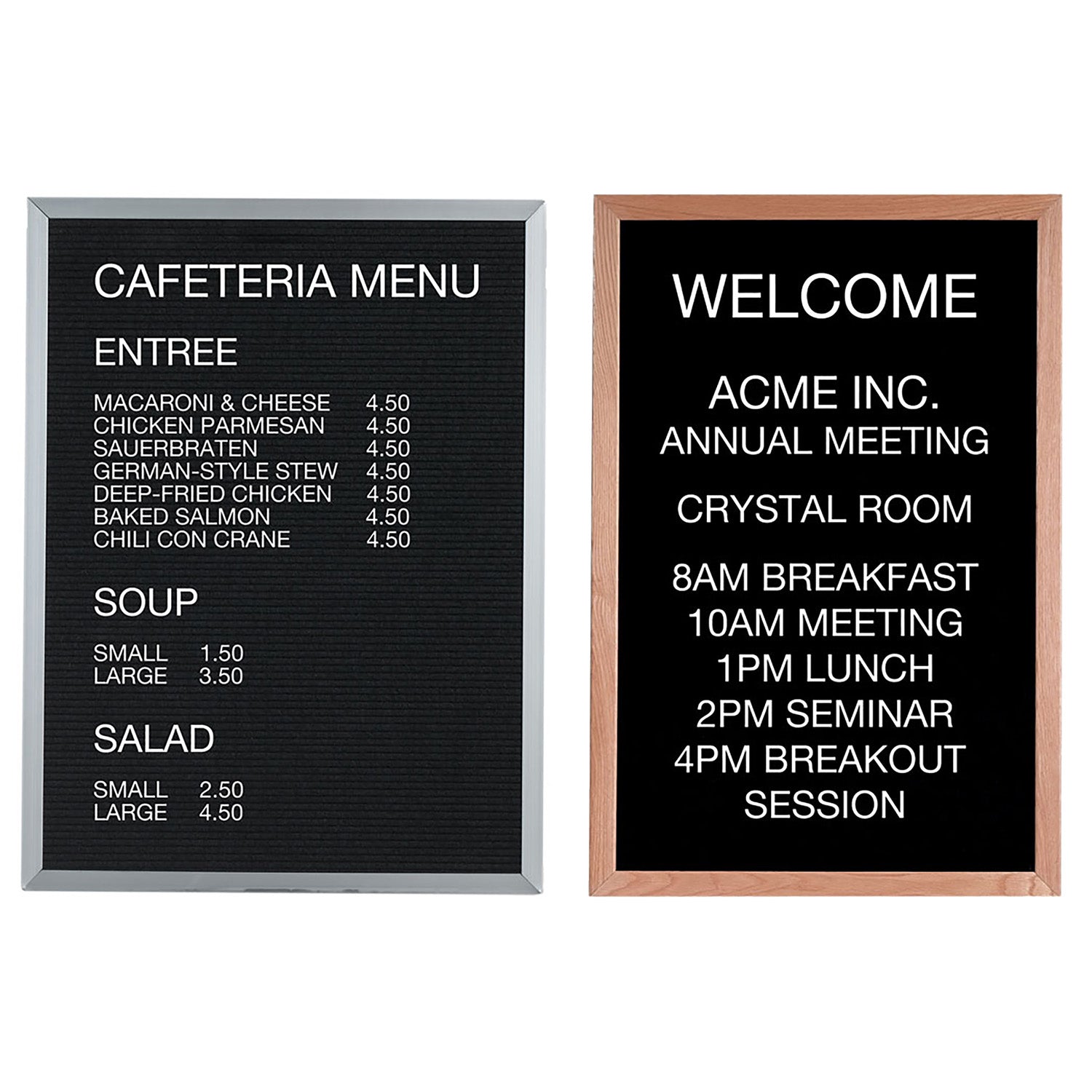 Open Face Letter Boards – Allen Display
