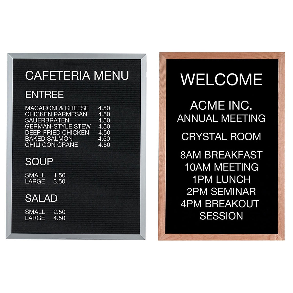 Open Face Letter Boards – Allen Display
