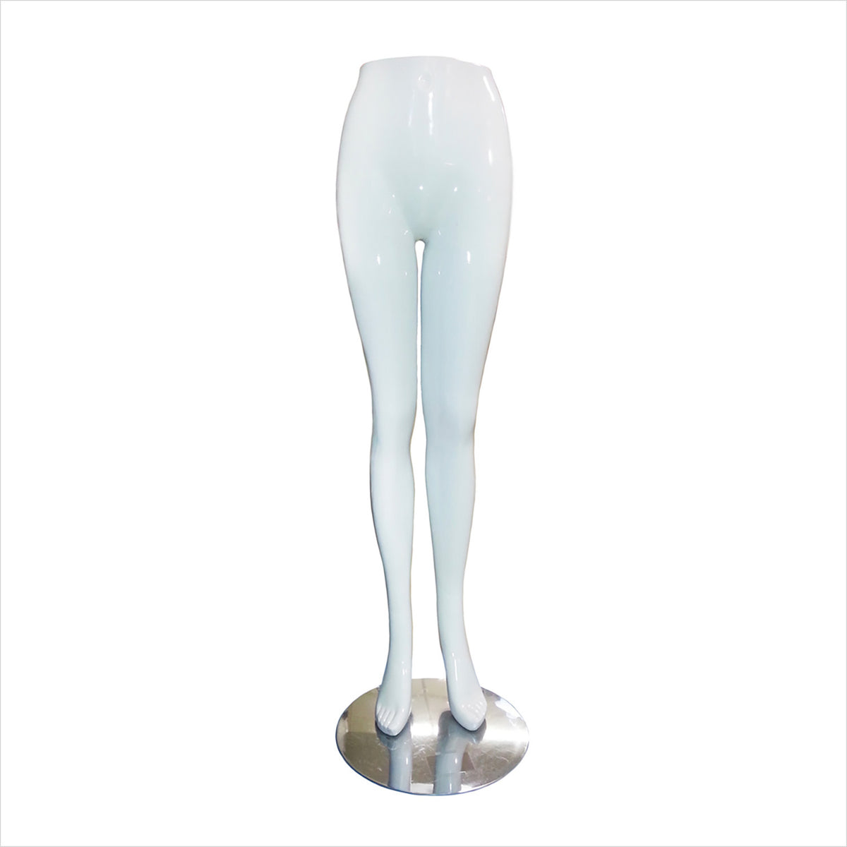 Female Glossy White Leg Form with Stand – Allen Display