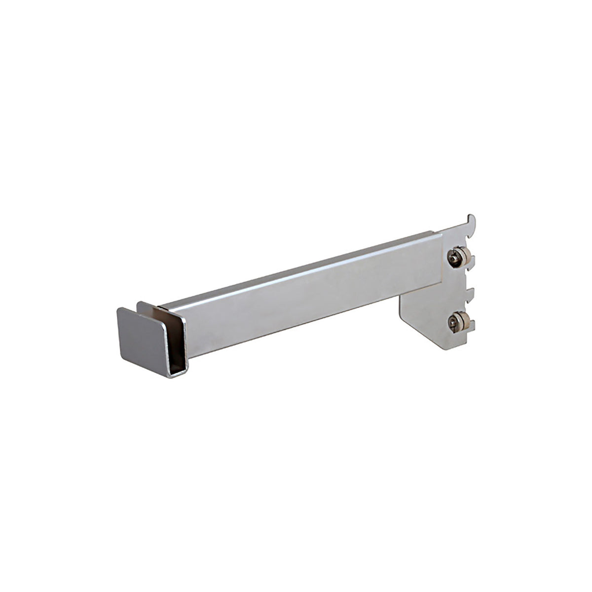 12" Chrome Rectangular Hangrail Bracket AK – Allen Display