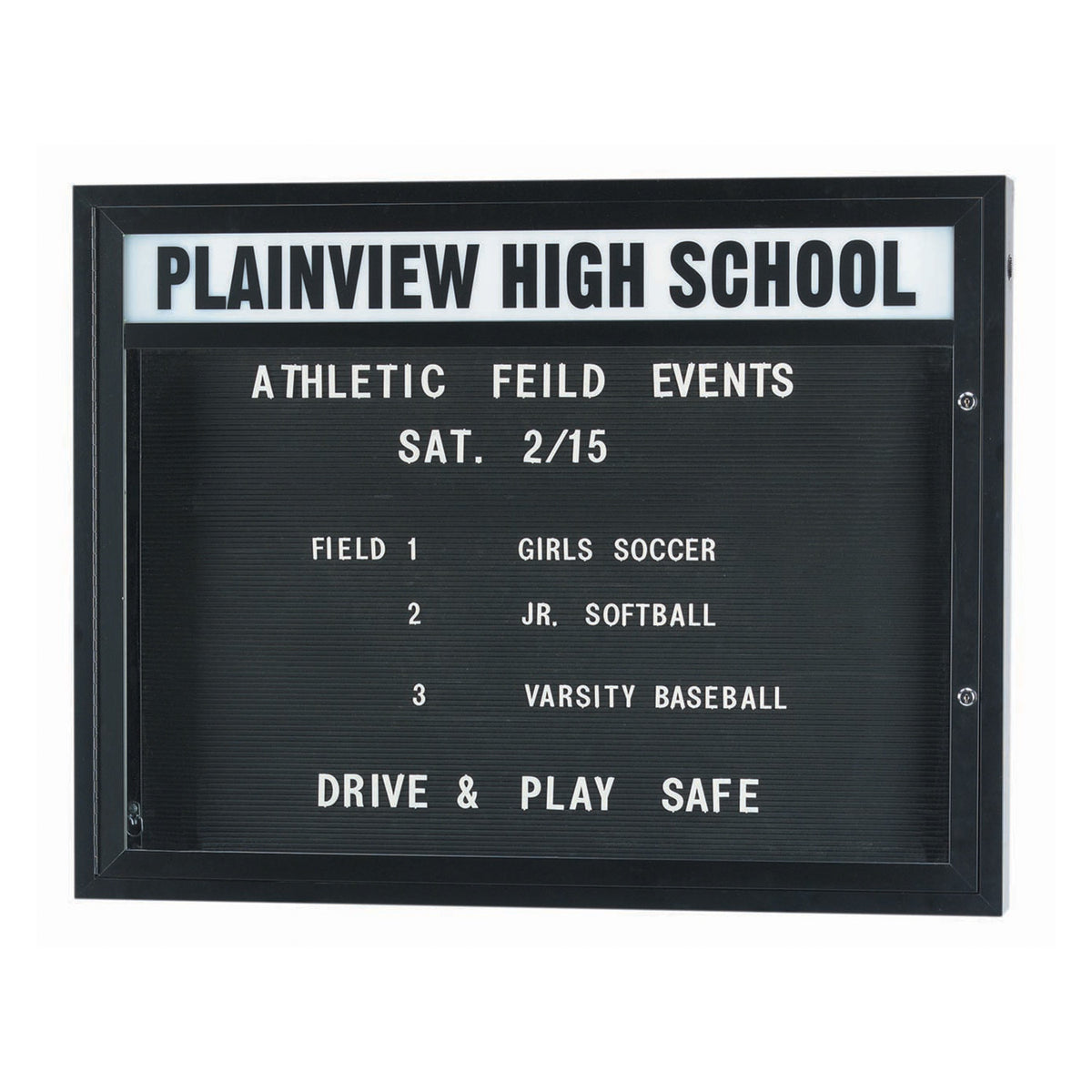 Community Message Board with Bronze Aluminum Frame - Double Sided ...