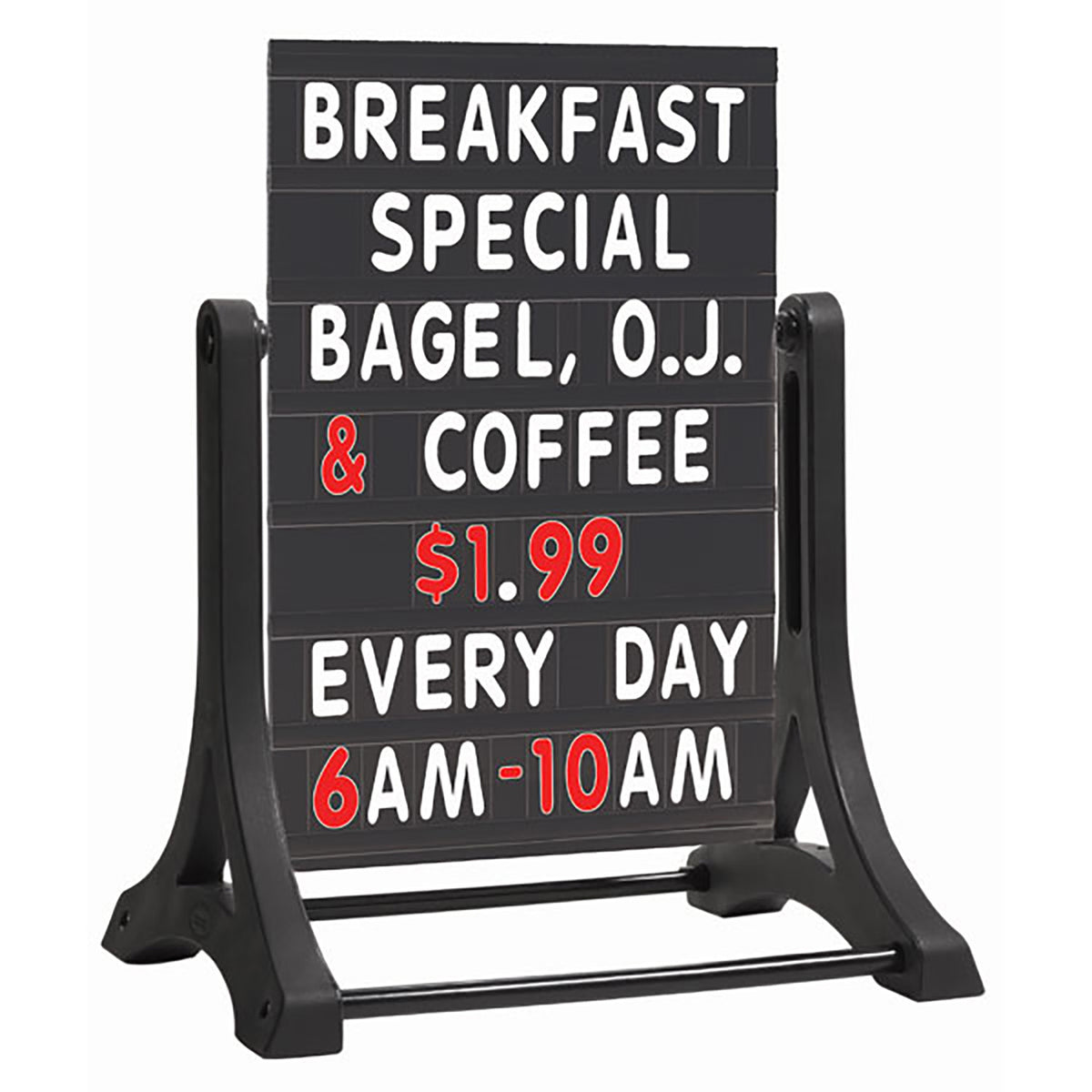 Frameless Plastic Sidewalk Changeable Letterboard Sign – Allen Display