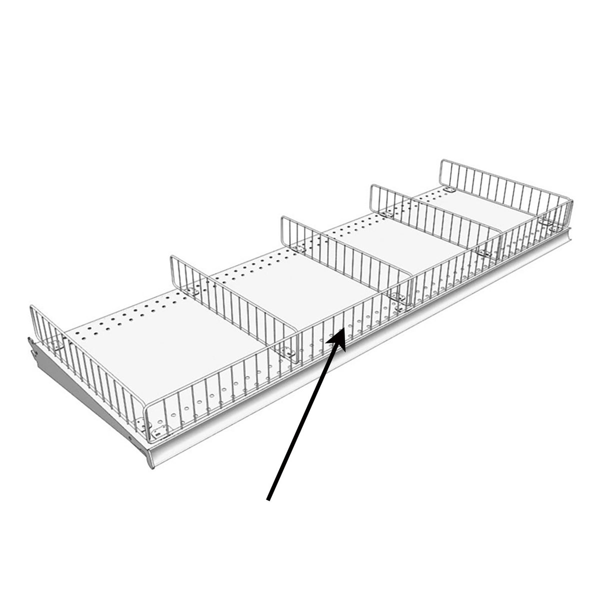 Metal Shelf Front Fence for Gondola Shelving – Allen Display