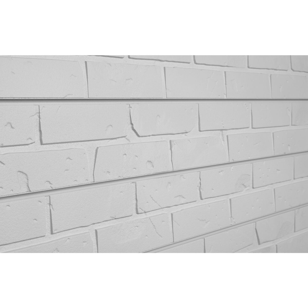 Brick White Textured Slatwall Panel – Allen Display