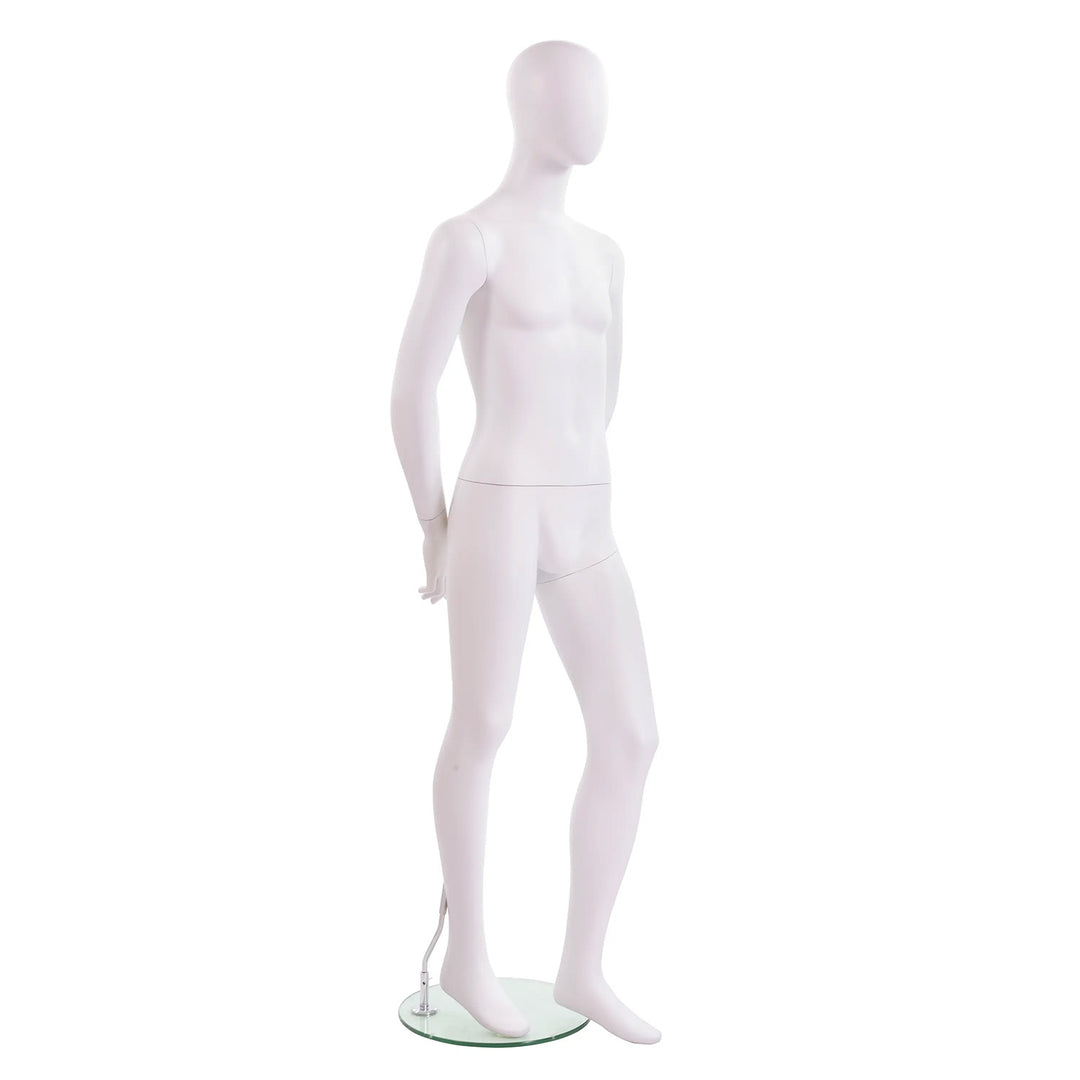 Derek - Male Mannequin - Oval Head, Arms Behind Back 2OV – Allen Display