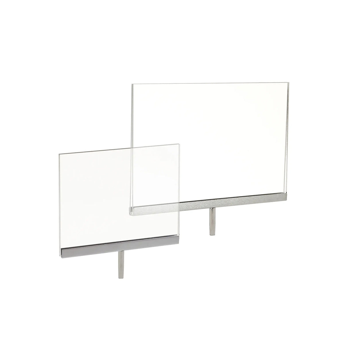 Acrylic Sign Holder with Chrome Channel and Welded Swedge Stem – Allen ...