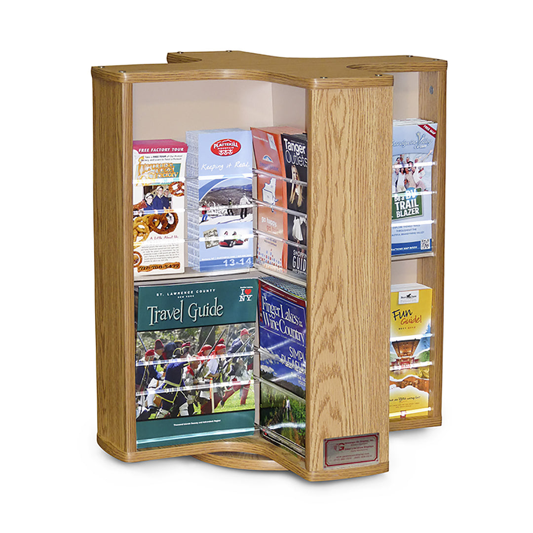 16 Pocket Rotating Countertop Literature Rack R16 – Allen Display