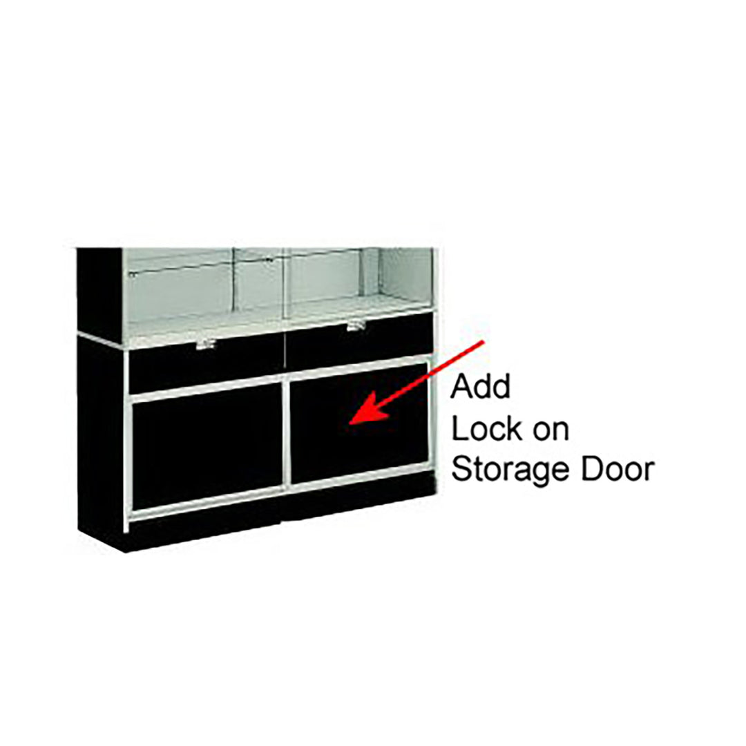 Plunger Lock on Storage Door – Allen Display