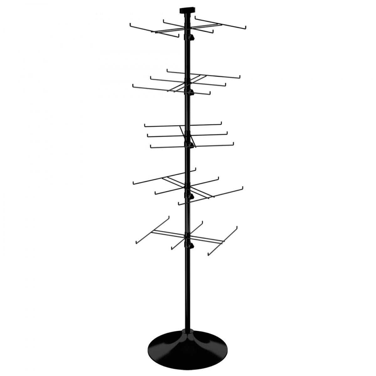 30-Hook Floor Display for Merchandise up to 7.5" Wide w/Round Base ...