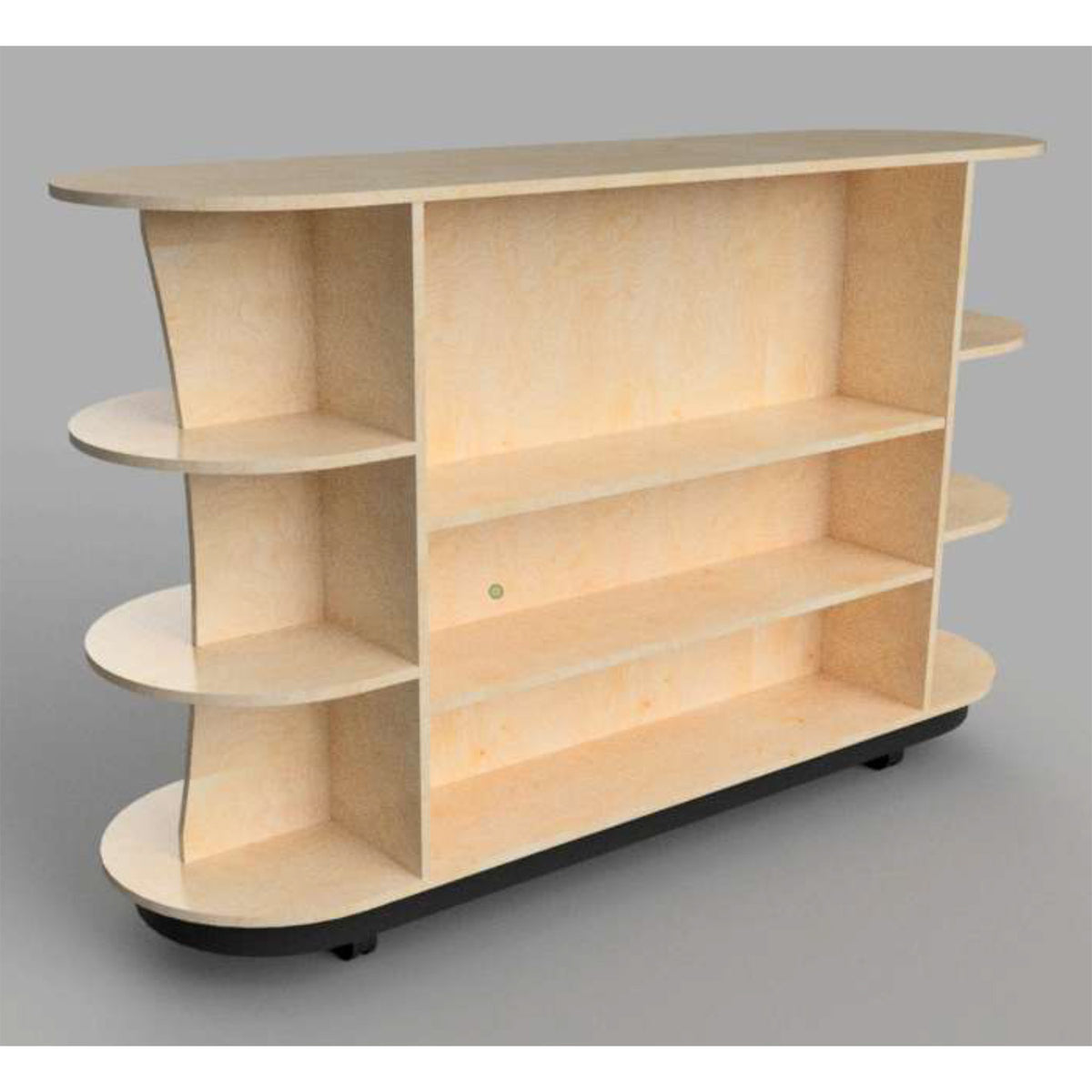 Large Premium Plywood Mobile Gondola – Allen Display