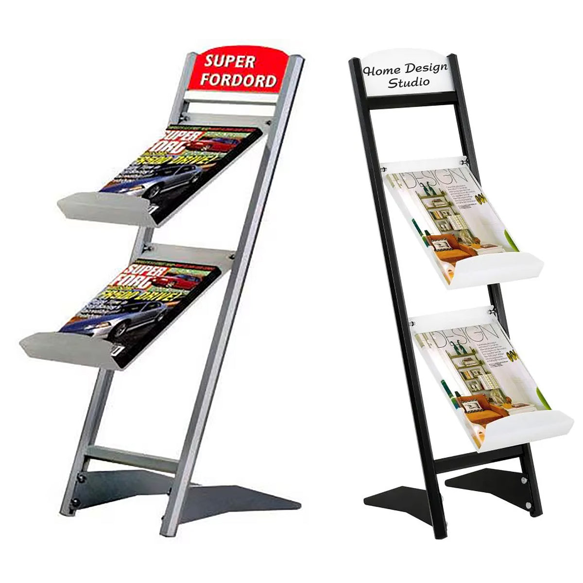 Rapid Brochure Set 2 Tiers For 8-1/2″ x 11″ Brochures – Allen Display