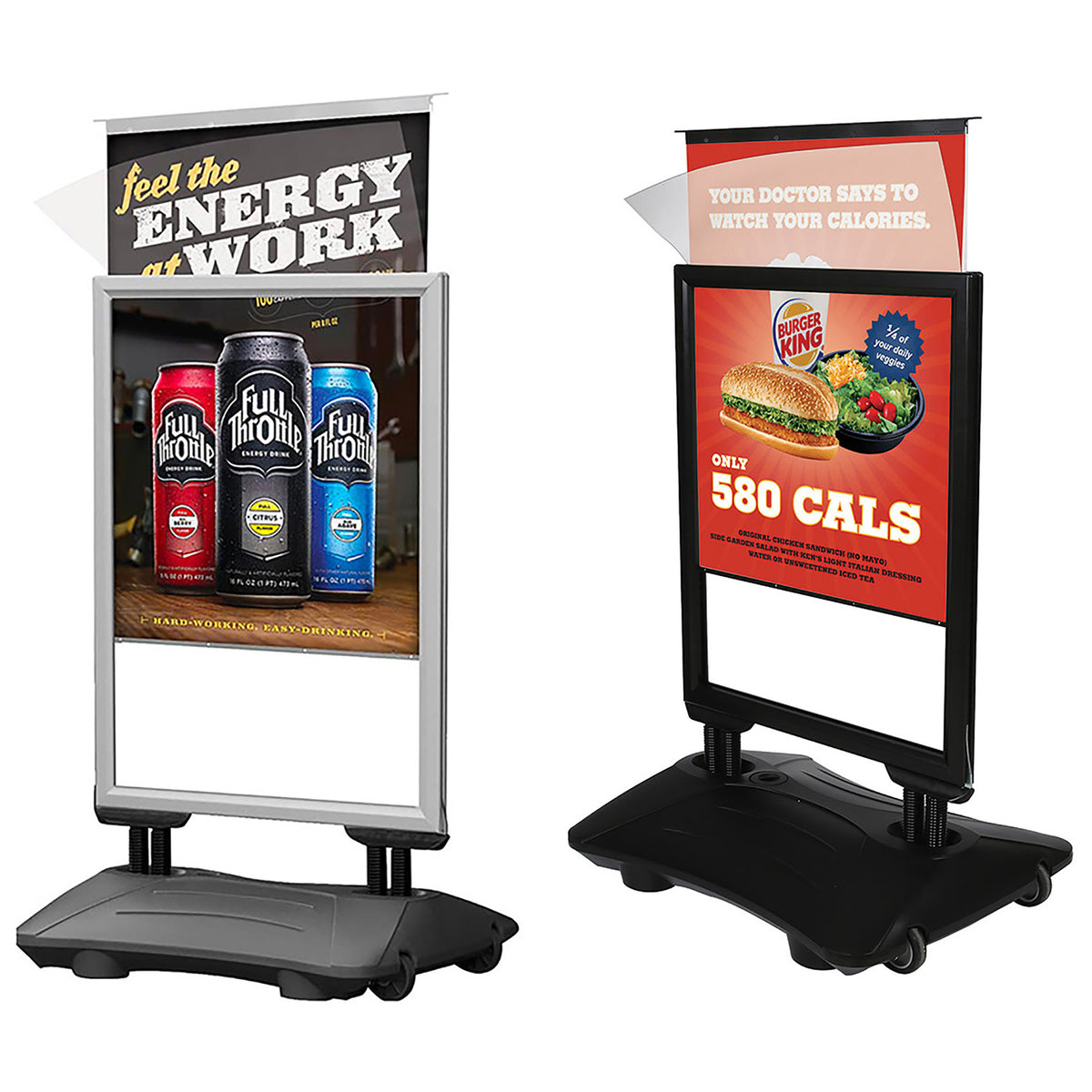 Slide-In WindPro 22"W x 28"H Outdoor Waterbase Sign Stand – Allen Display