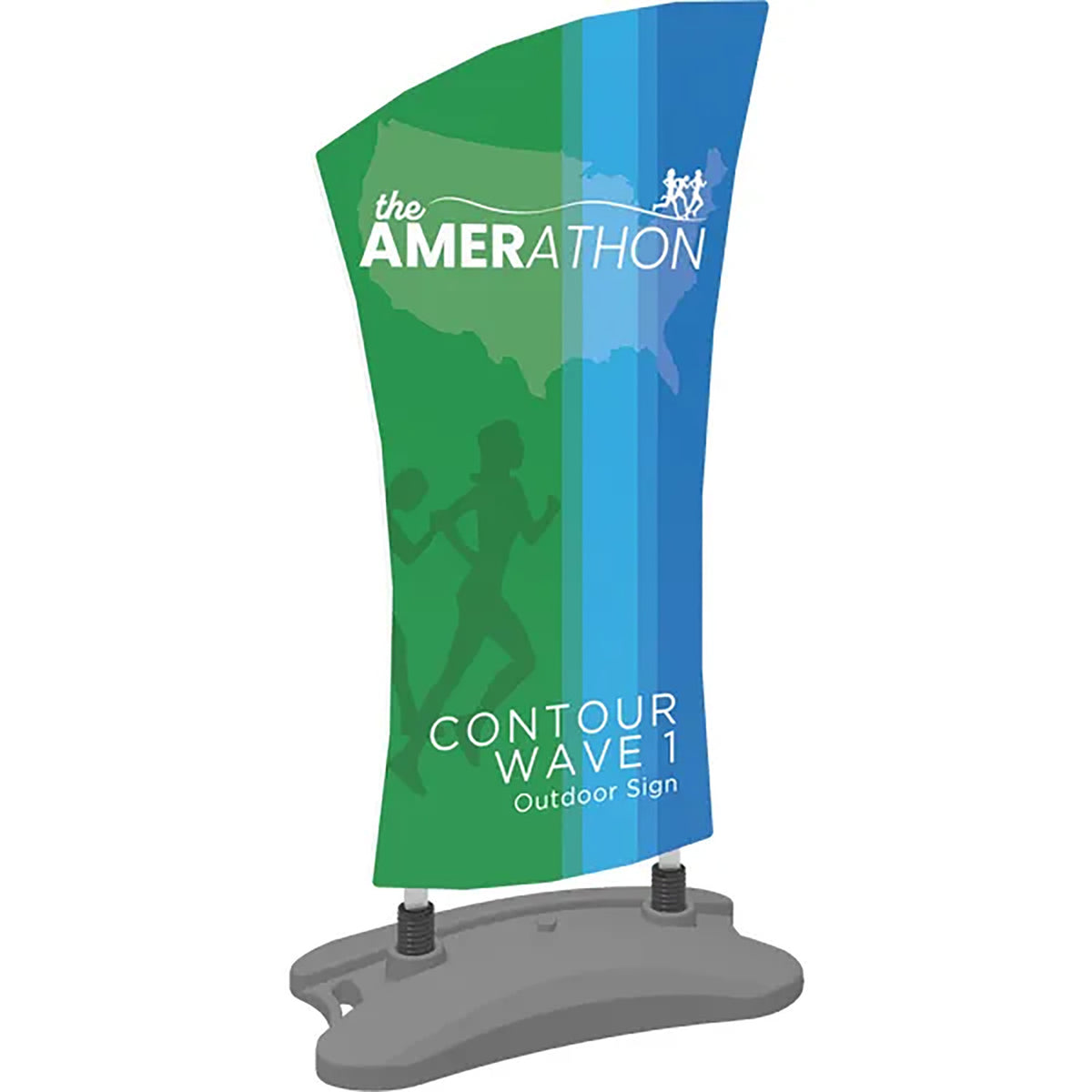 Contour Outdoor Sign Wave 1 with Water Base - Single-Sided Sign – Allen ...