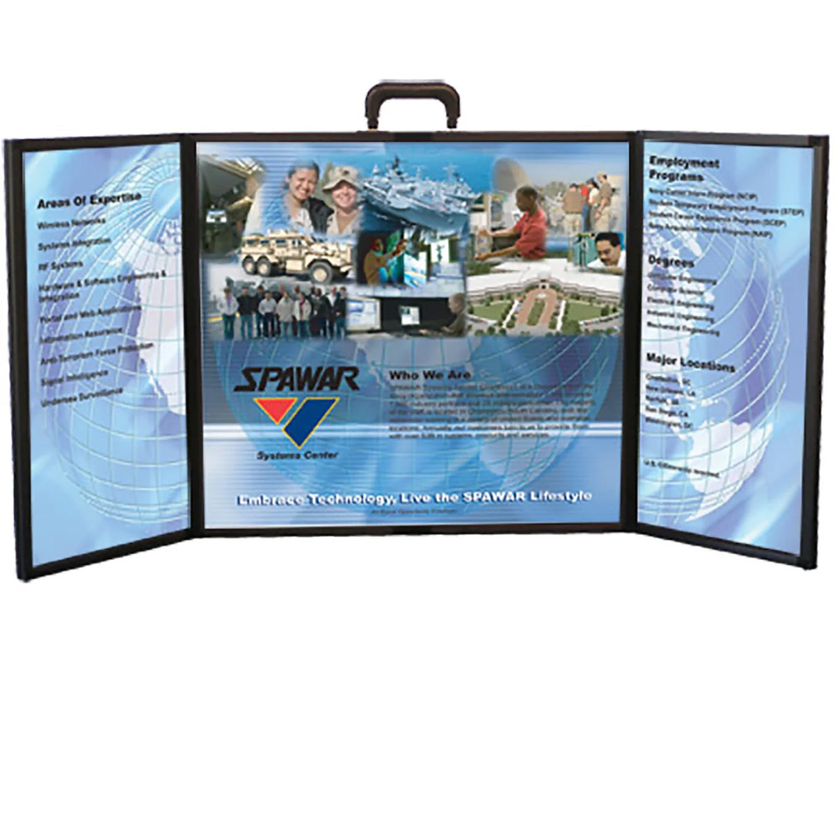 Voyager Maxi Folding Panel Display 24"W x 48"W – Allen Display