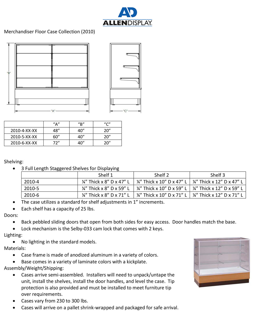 Merchandiser Display Cases – Allen Display