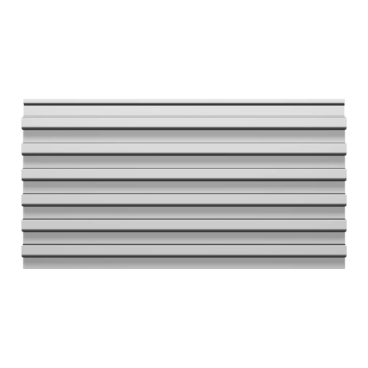Aluminum Slatwall Panel 1" O.C. 6"H x 96"L Flat Back – Allen Display