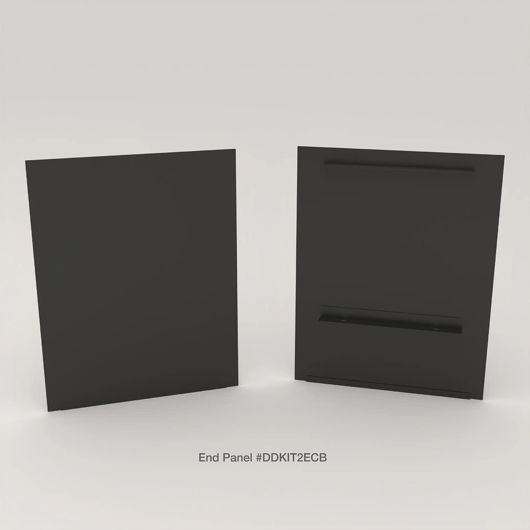 Black End Panels For Display Table Storage Cabinet with Drawers – Allen ...