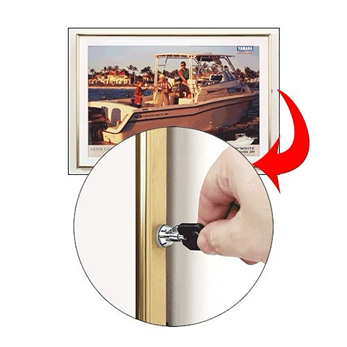 Lock on Right Side – Allen Display